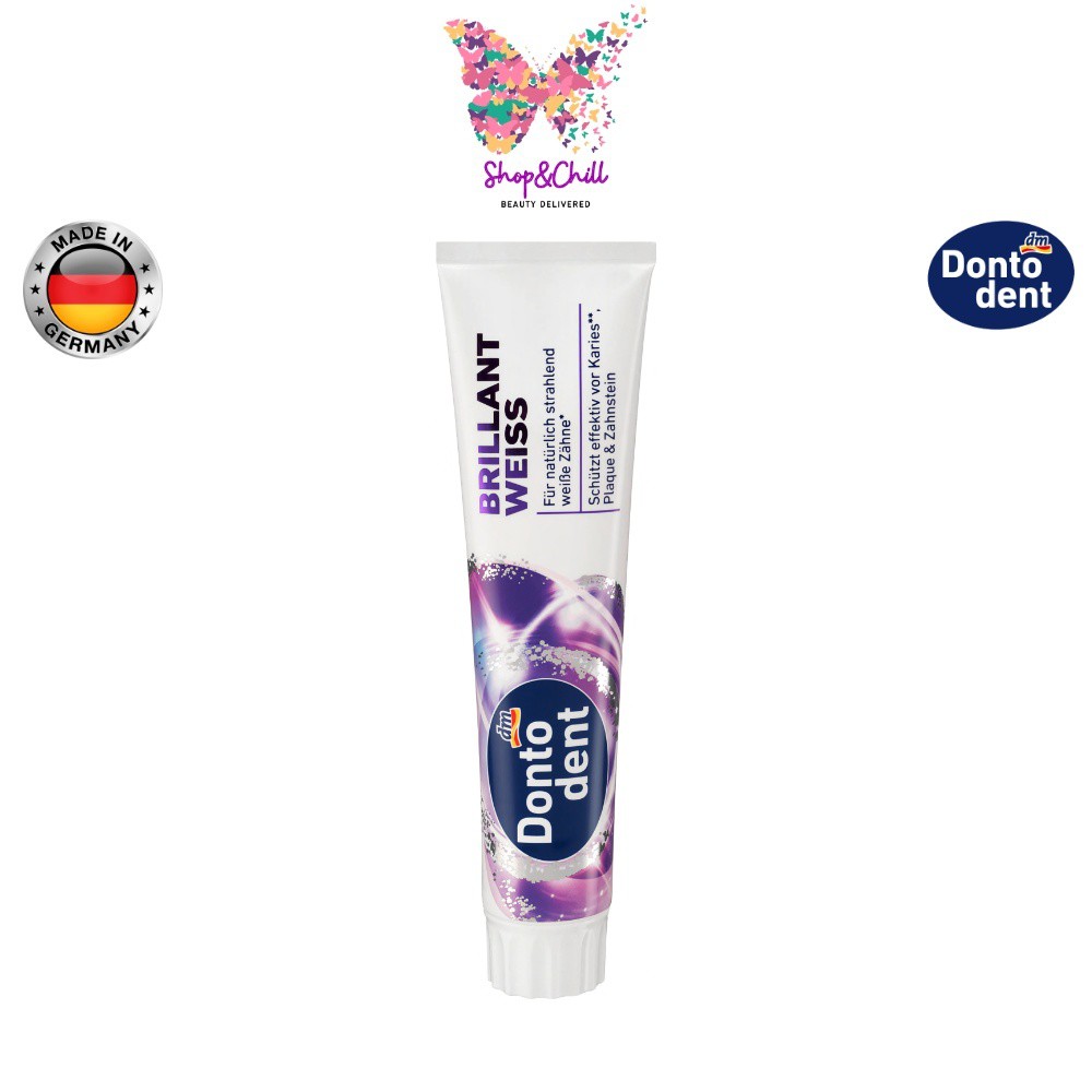 ยาสีฟัน Dontodent Brillant White Toothpaste 125 ml | Shopee Thailand