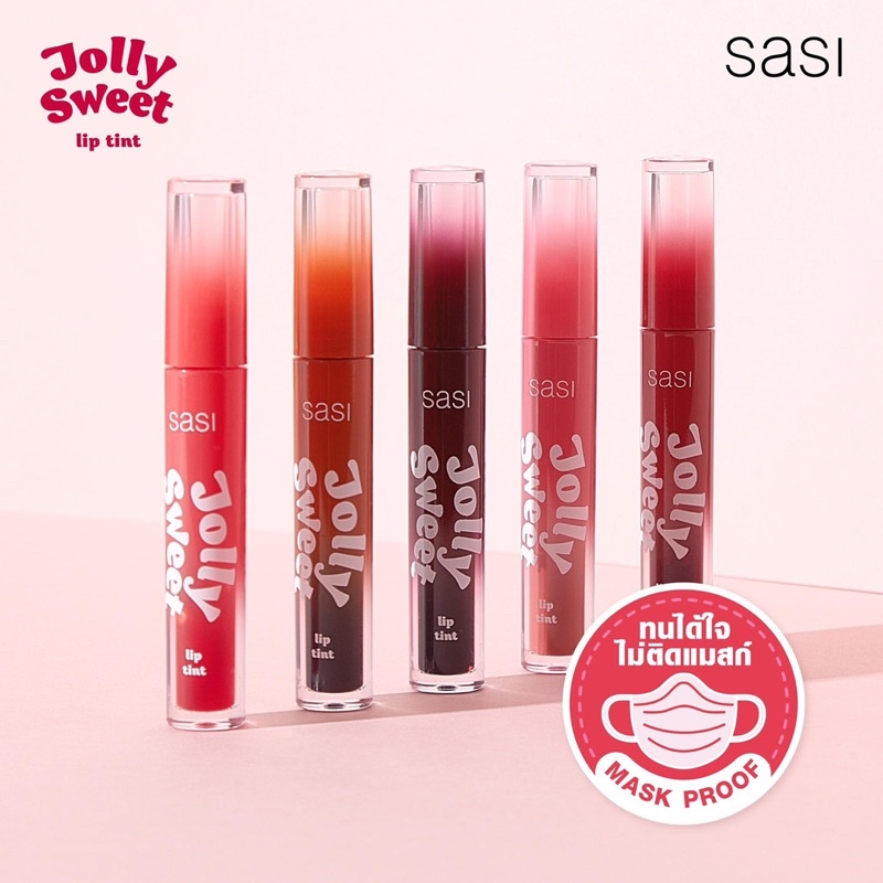SASI JOLLY SWEET LIP TINT.ศศิ ลิป ทินท์ จอลลี่ ขนาด 3 g. | Shopee Thailand