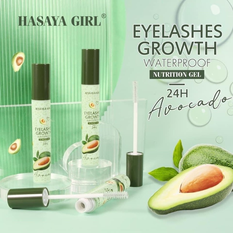 HASAYA GIRL มาสคาร่าอโวคาโด้ บำรุงขนตา/ขนคิ้วให้ขนตาเรียงเส้นสวย ปัด ...