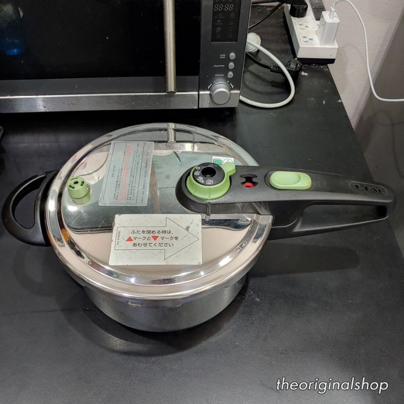 หม้อแรงดัน T-Fal Tefal 4.5L P20506 induction แม่เหล็กไฟฟ้า【มือ 2】 | Shopee Thailand