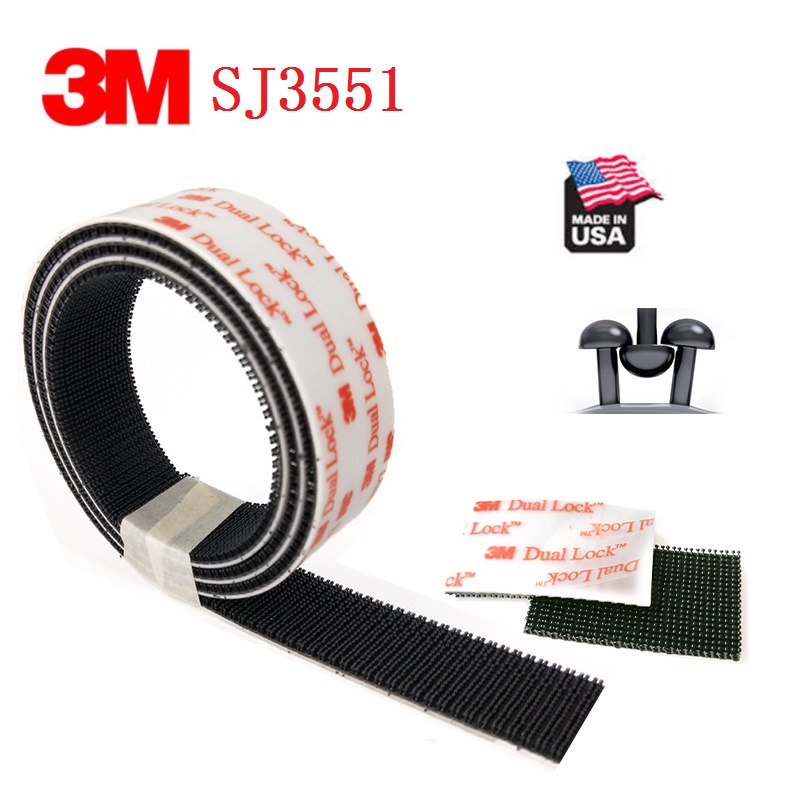 3m Dual Lock SJ3551 เทปกาว VHB Type 400 รูปเห็ด สีดํา 3M | Shopee Thailand
