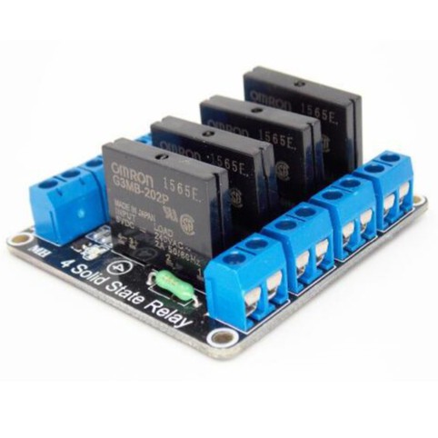 4 Channel 5V 2A Solid State Relay (SSR) บอร์ดรีเลย์แบบไร้สัมผัส SSR 5V ...
