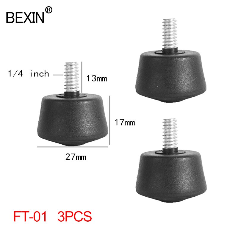 Rubber Camera monopod tripod foot pads 3/8 & M8 &1/4 inch anti slip ...