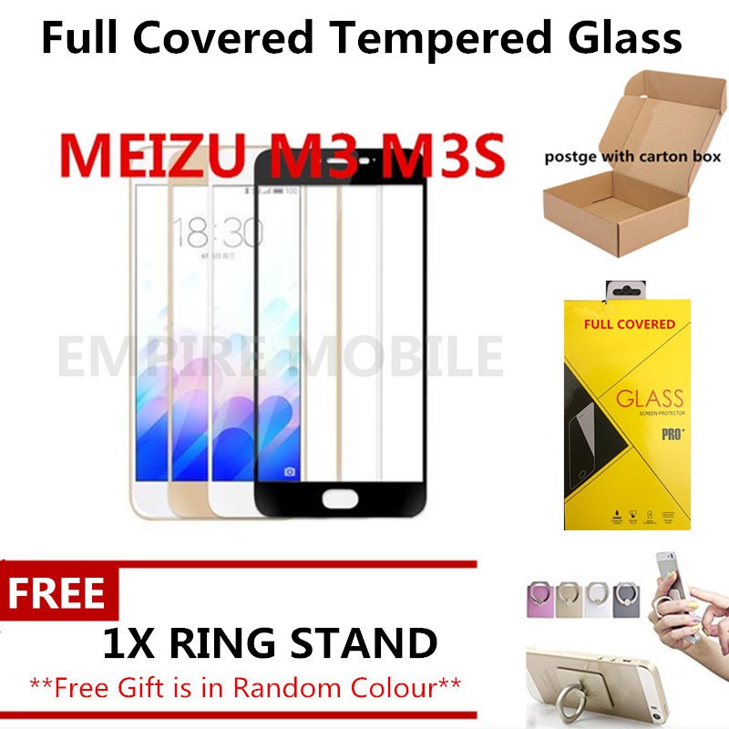 Meizu M3 M3S กระจกกันรอยหน้าจอ แบบเต็มจอ | Shopee Thailand