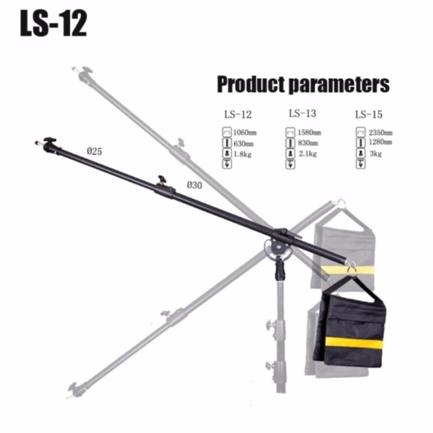 แขนบูม MINI BOOM STAND LS-12 WITH OUT LIGHT STAND | Shopee Thailand