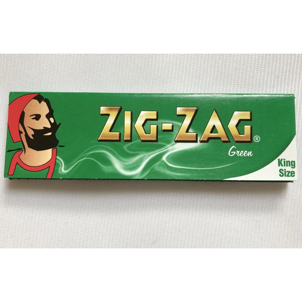 ZIG-ZAG Green King size PAPER+FREE 5 ZIG-ZAG FILTERS / กระดาษ ZIG-ZAG ...