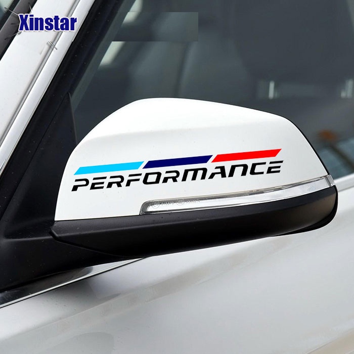 《READY STOCK》2pcs M Power Performance car rearview mirror sticker for bmw E38 E39 E46 E60 E61 ...