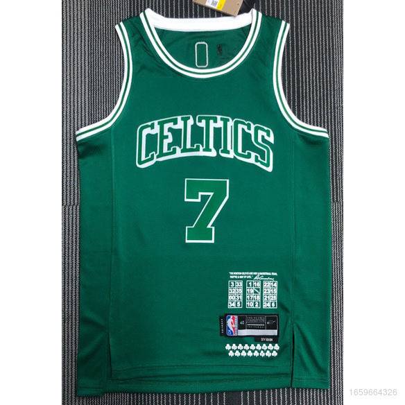 Bkb เสื้อกีฬาแขนกุด ลายทีม NBA Jersey Boston Celtics No.7 BROWN 75th ...
