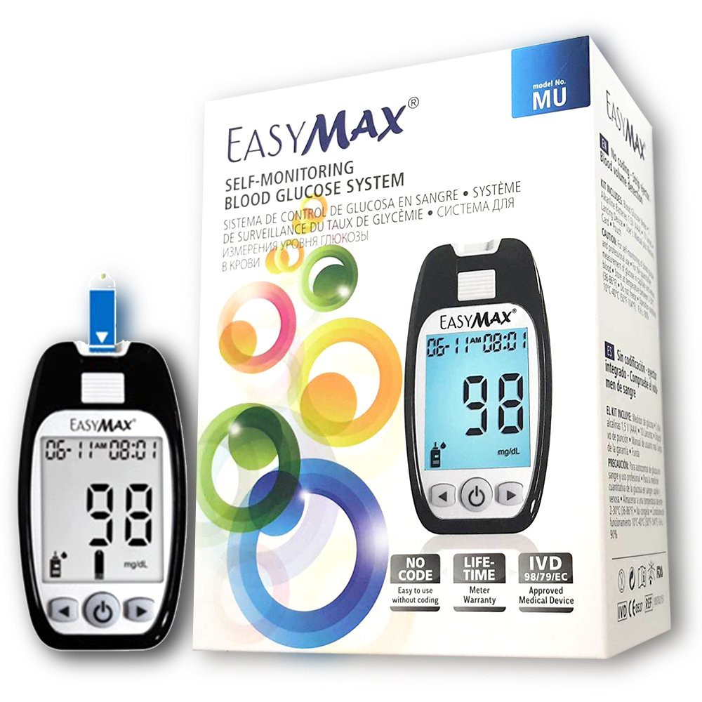 EasyMax Self Monitoring เครื่องวัดน้ำตาล | Shopee Thailand