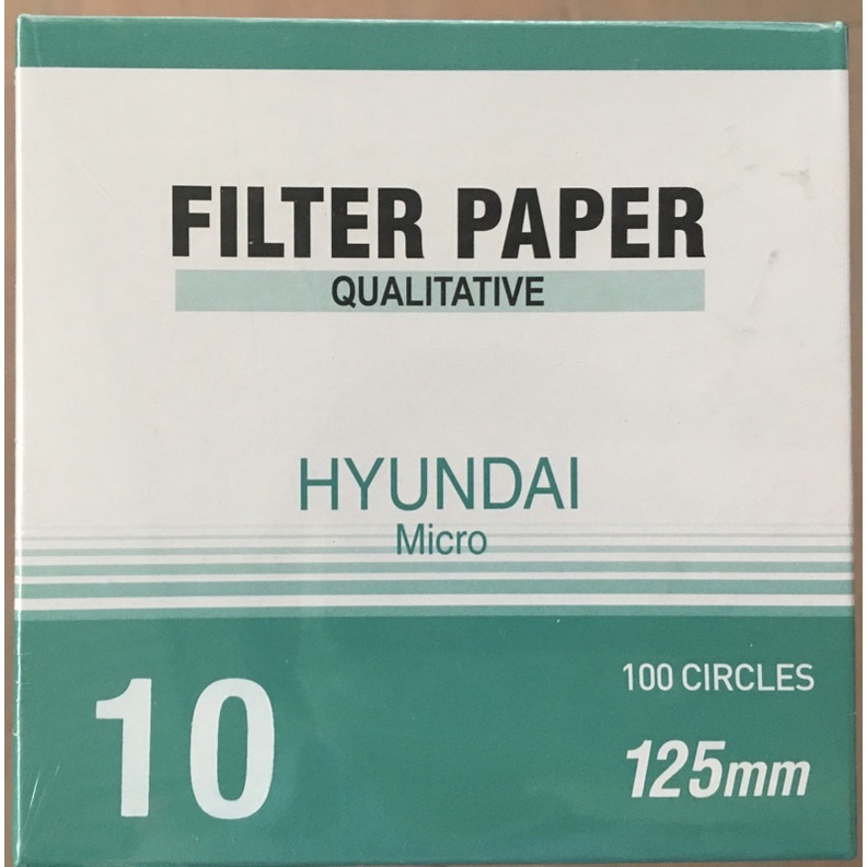 กระดาษกรอง FILTER PAPER QUALITATIVE No.10 125 mmยี่ห้อ HYUNDAI MICRO ...