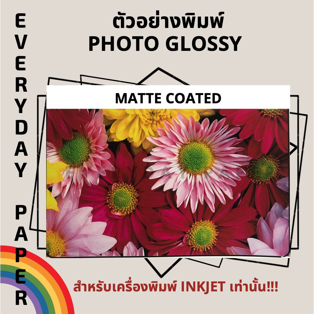 Matte Coated Photo Paper (A4) 110g./150g. กระดาษชนิดเนื้อด้าน(กันน้ำ ...