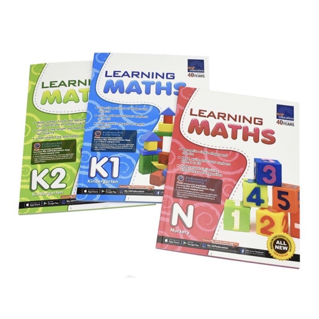 Sap Learning Mathematics Book Kindergarten N-K2 ( 3 books) by SAP ...