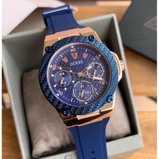 พร้อมสต็อก ！นาฬิกา Guess ของแท้ รุ่นสุดฮิตสีน้ำเงิน รับประกันร้าน ...