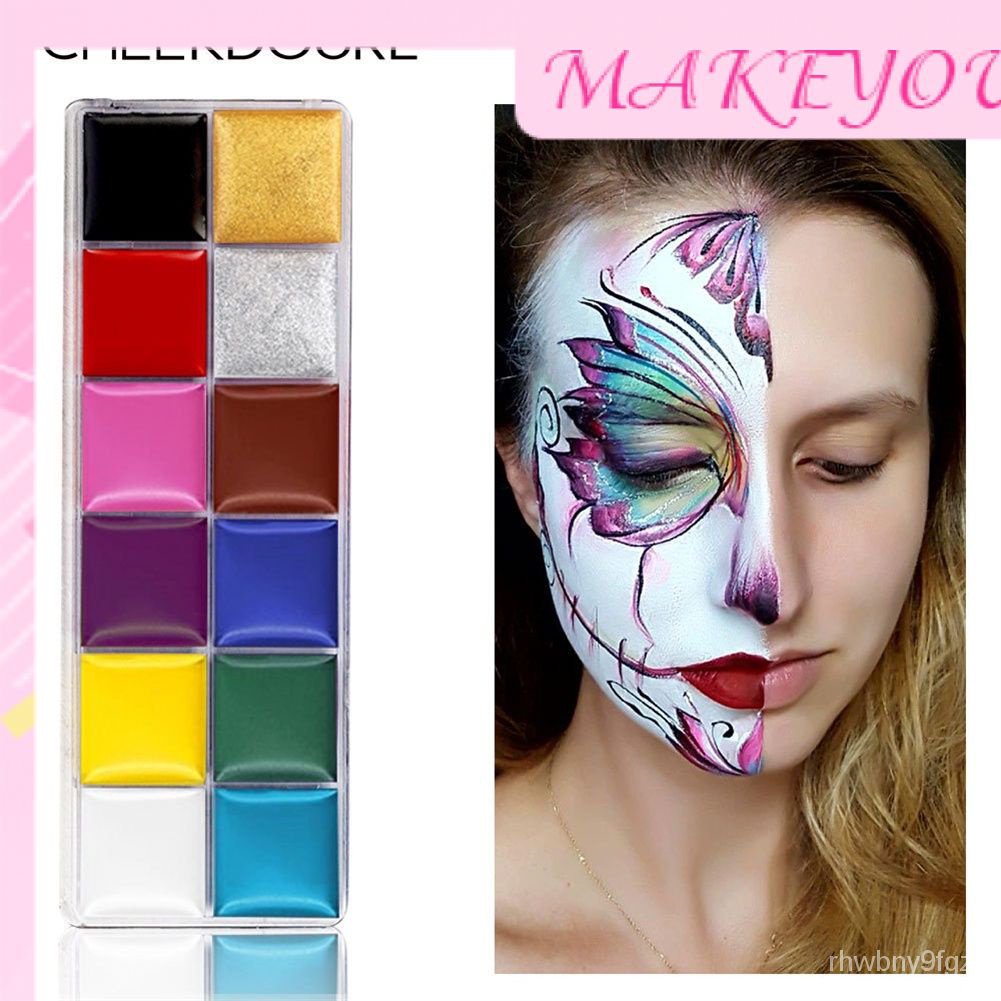 a6f4 12 Colors Face Painting child Face Body Painting Oil Safe Kids ...