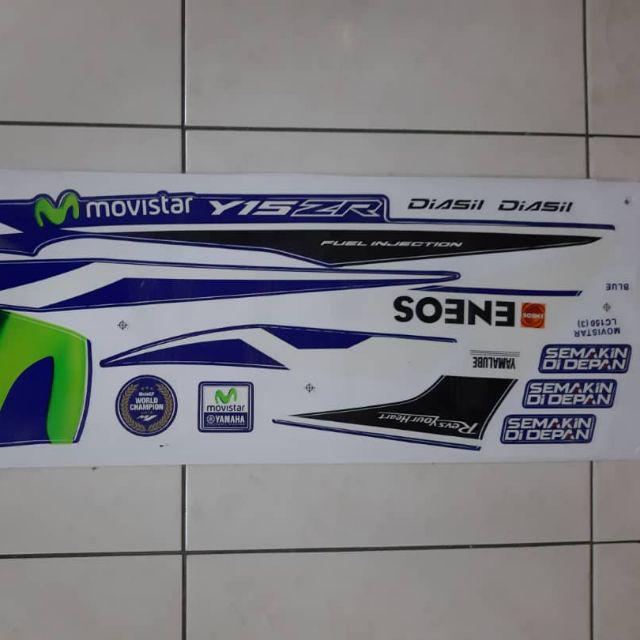 สติกเกอร์ติดตัวถังรถยนต์ สําหรับ YAMAHA MOVISTAR LC150 Y15ZR Y15 (3 ...
