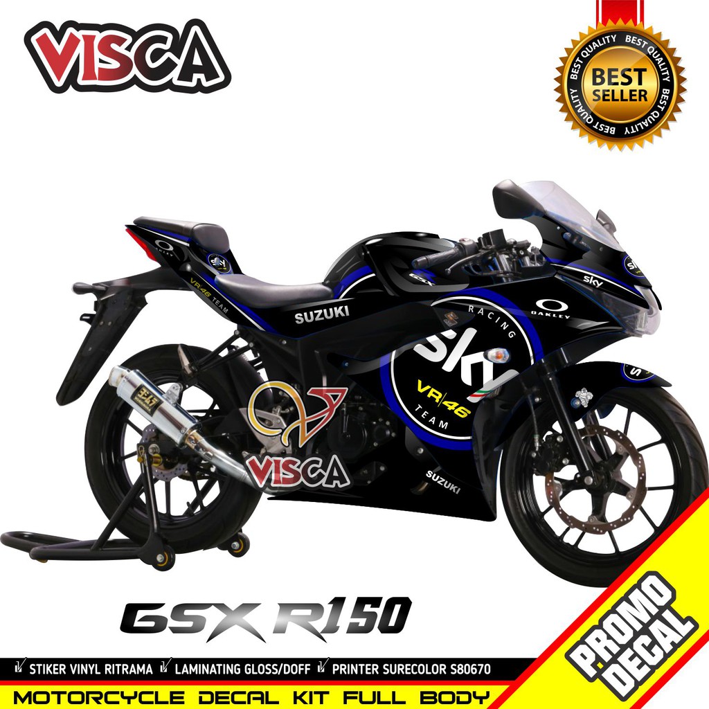 Decal Gsx R150 Full Body สติกเกอร์ Gsx R150 Full Body Decal Gsx 150 ...