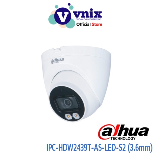 Dahua รุ่น IPC-HDW2439T-AS-LED (3.6mm) กล้องวงจรปิด 4MP Lite Full-color Fixed-focal Eyeball ...