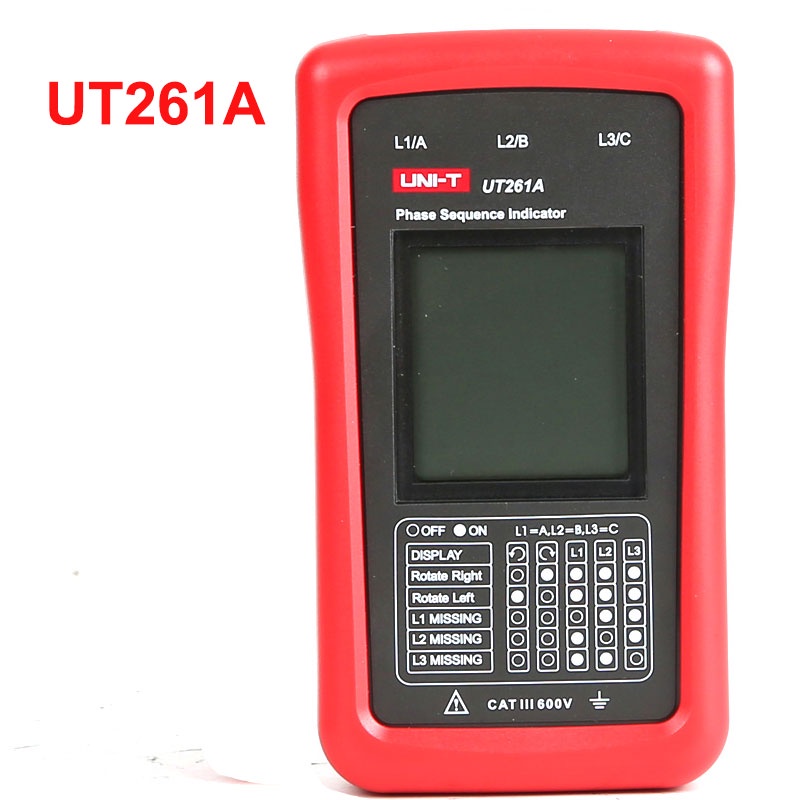 เครื่องทดสอบลําดับเฟส UNI-T UT261A AC 40 700V 90 600V UT261B | Shopee ...