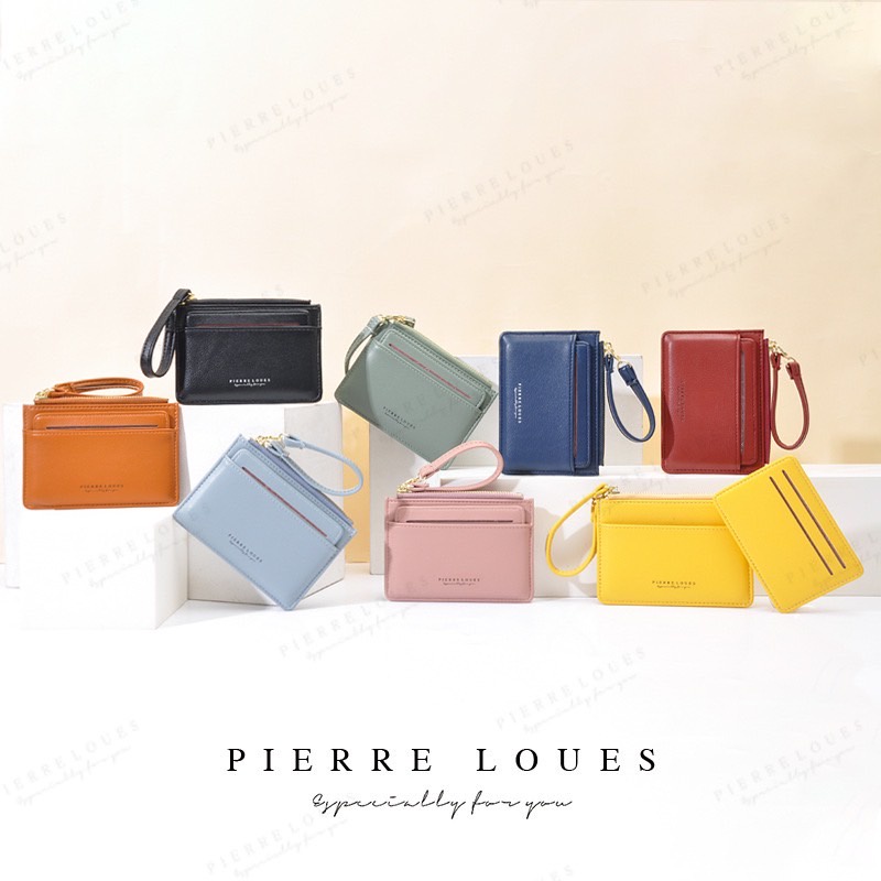 มาใหม่กระเป๋าใส่บัตรเหรียญใบเล็กงานแท้Pierre Loues | Shopee Thailand
