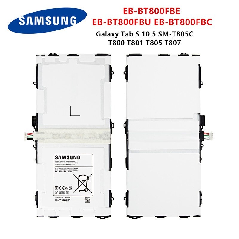 แบตเตอรี่ แท็บเล็ด ชัมชุง Samsung Battery For Galaxy Tab S 10.5 SM-T805 ...