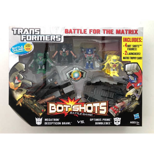 TRANSFORMERS BOT SHOTS BATTLE GAME - BATTLE FOR THE MATRIX SET | Shopee ...