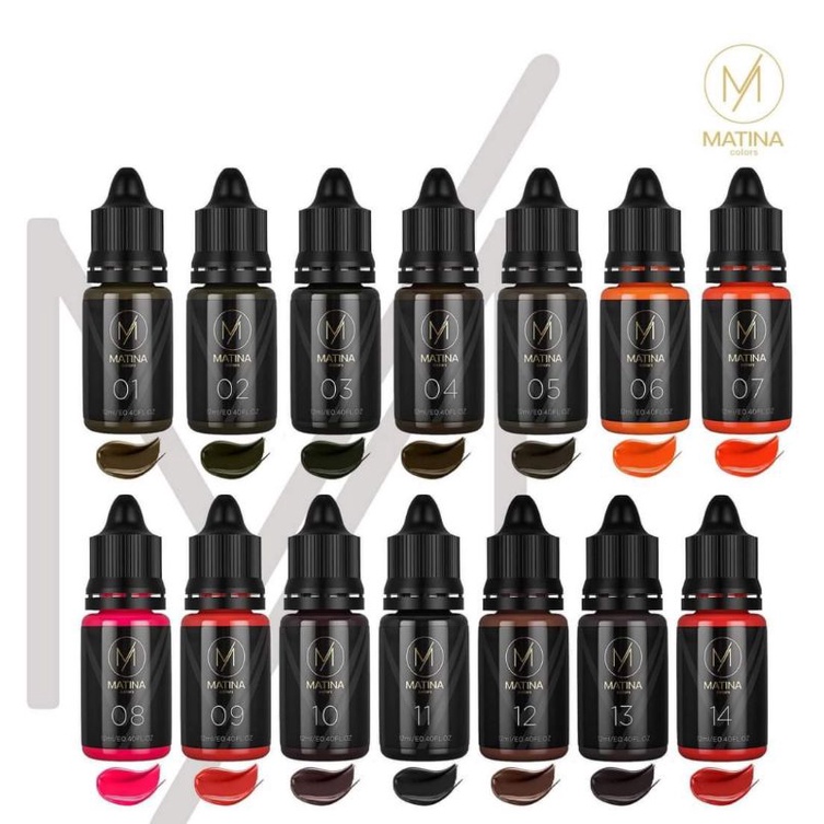 สี Matina สีสักคิ้วมาติน่า สีMatina | Shopee Thailand