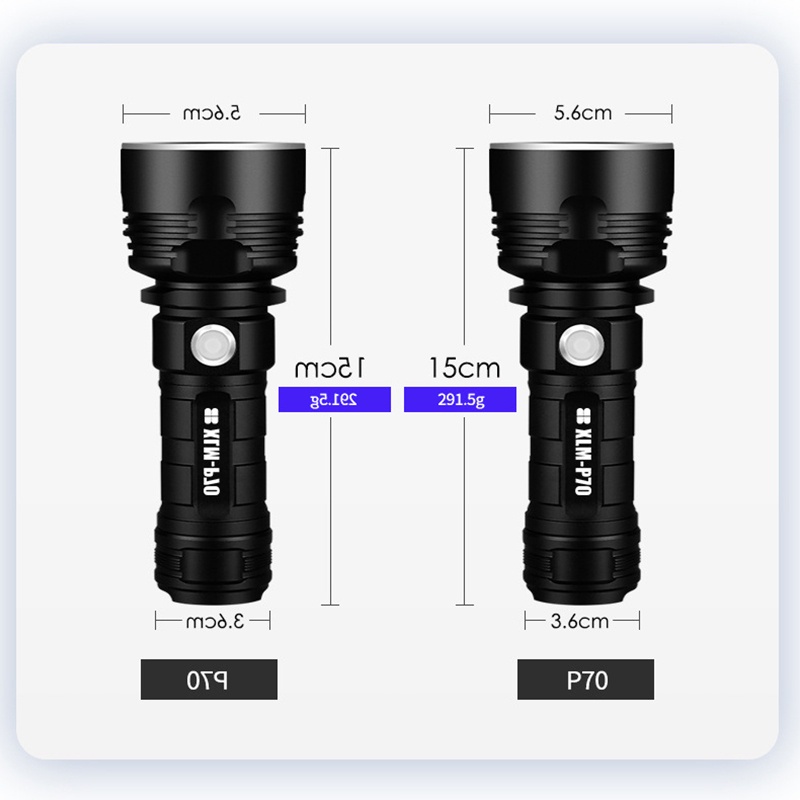 ไส้ตะเกียงสี่แกนSHENYU XLM-P70 ไฟฉายสว่างมาก Super Powerful LED ...