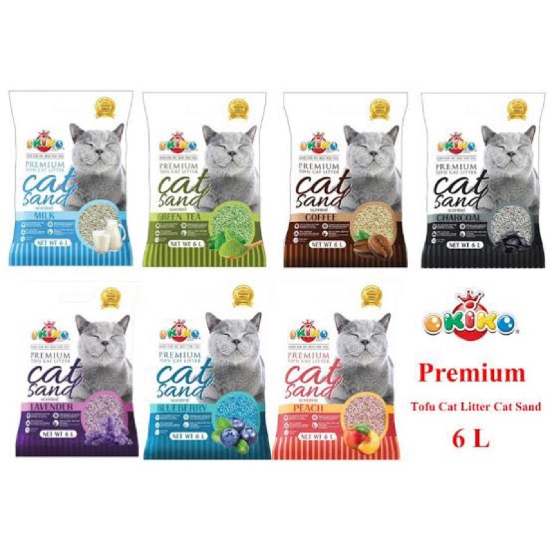 ทรายแมวเต้าหู้ ตรา oki-ko cat sand | Shopee Thailand
