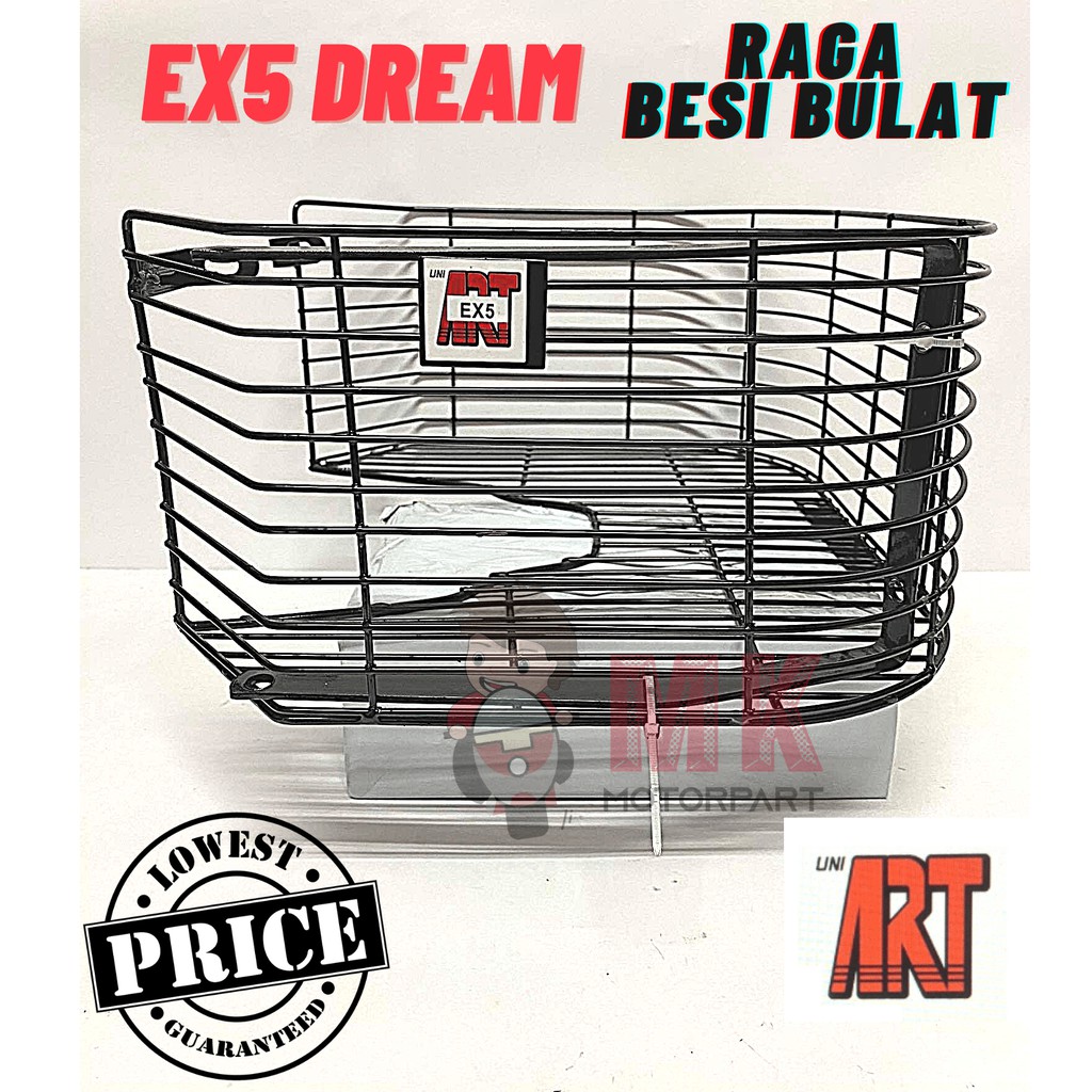 Bakul Raga BESI BULAT / ตะกร้าลวดเหล็ก Honda EX5 , Dream | Shopee Thailand