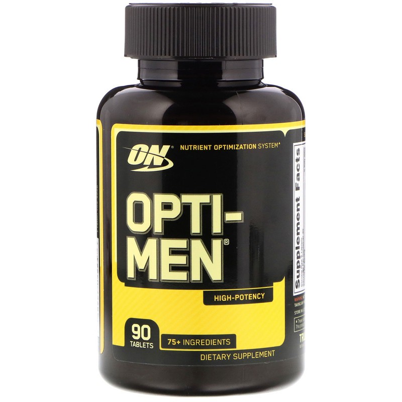 วิตามินรวม 90 เม็ด Optimum Nutrition, Opti-Men, 90 Tablets | Shopee ...