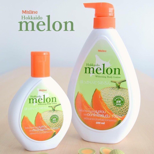Mistine Hokkaido Melon Whitening Body Lotion โลชั่น เมล่อนญี่ปุ่น ...