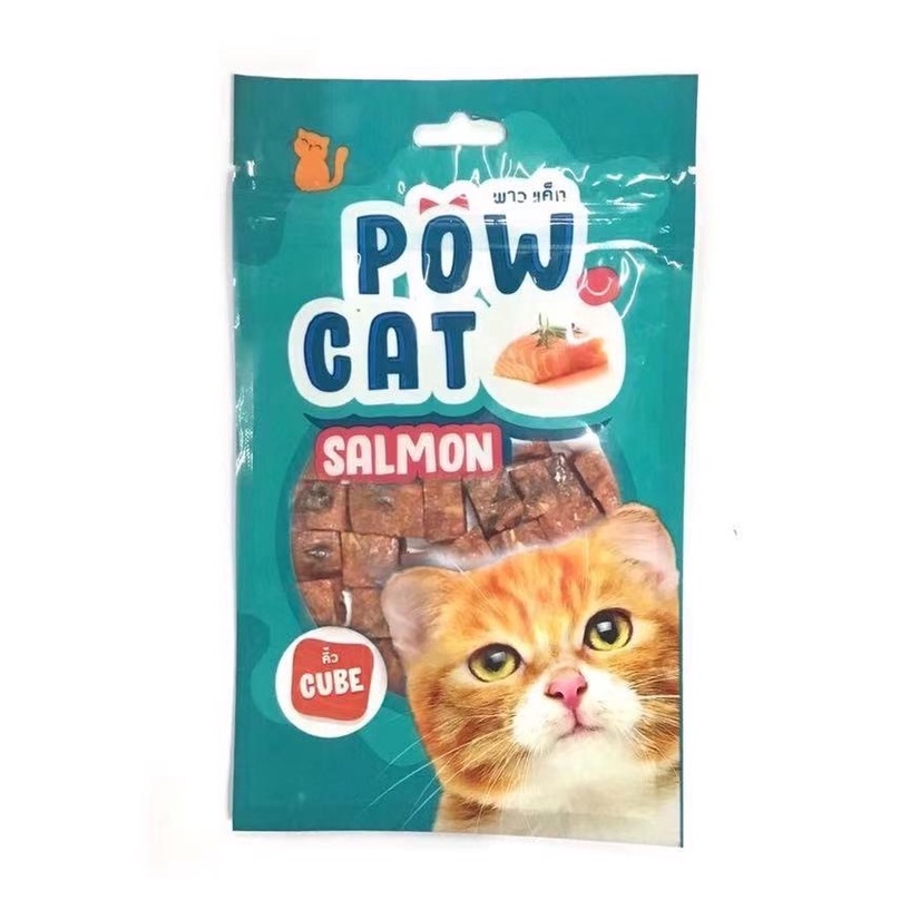 Thai.th ขนมแมว อาหารทานเล่นสำหรับแมว ปลาเส้น ขนมสำหรับแมว POW CAT 30g | Shopee Thailand