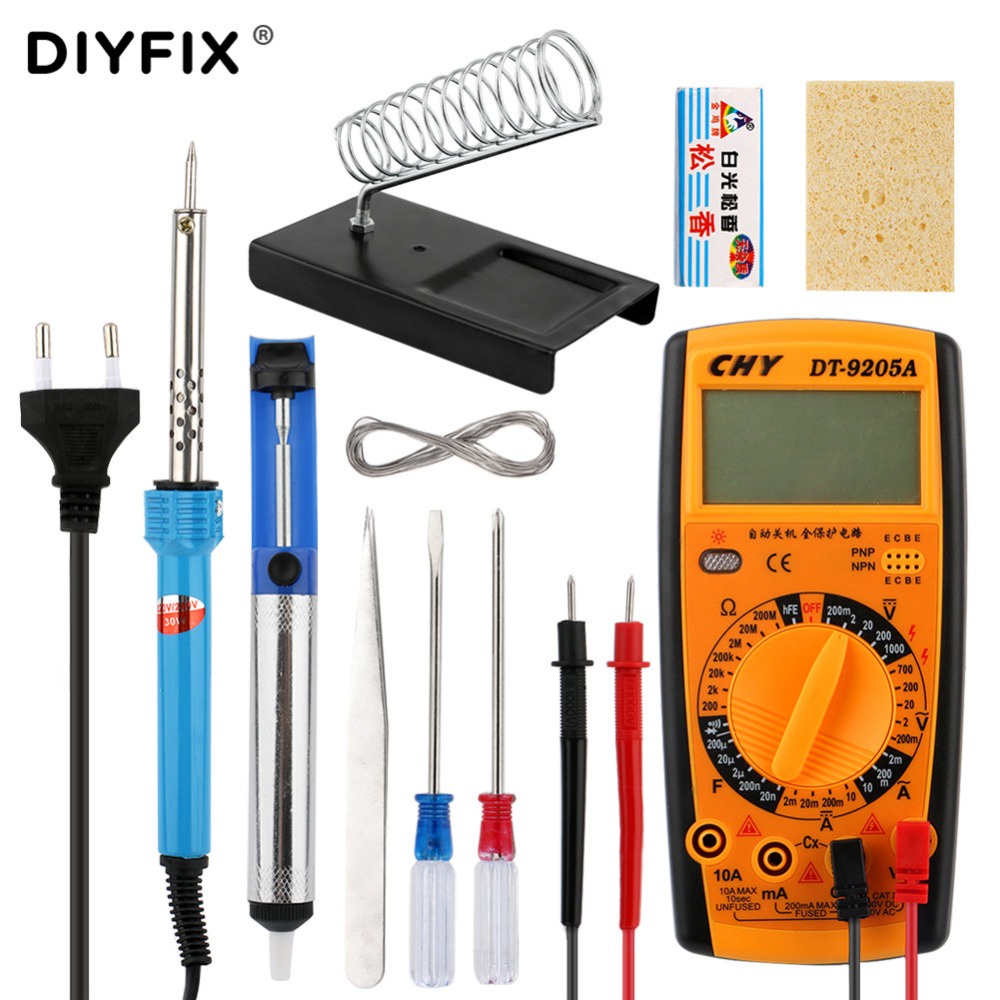 DIYFIX Welding Tool Set Multimeter 30W Soldering Iron Set Suction Pump ...