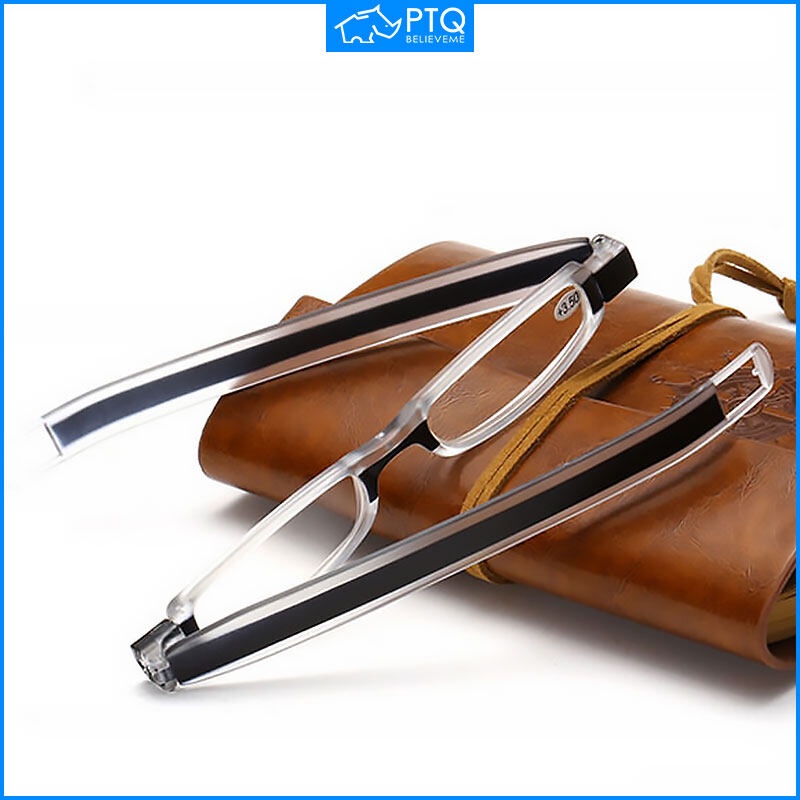 Ptq แว่นตาอ่านหนังสือ TR90 พับได้ กันแสงสีฟ้า หมุนได้ 360 องศา แบบพกพา สําหรับทุกเพศ | Shopee ...