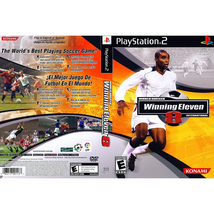 WORLD SOCCER WINNING ELEVEN 8 INTERNATIONAL [PS2 US : DVD5 1 Disc ...