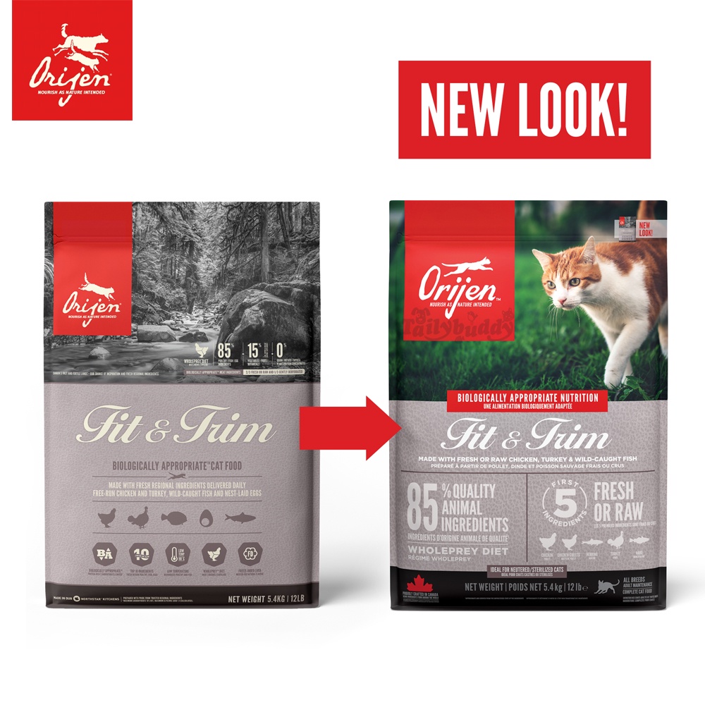 Orijen Fit&Trim Cat โอริเจน อาหารเม็ดสำหรับแมว กิจกรรมเยอะ สูตรหุ่น ...