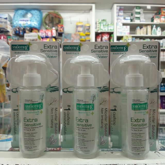 Smooth E Extra Sensitive Makeup Cleansing Water 100 ml เมคอัพคลีนซิ่ง ...