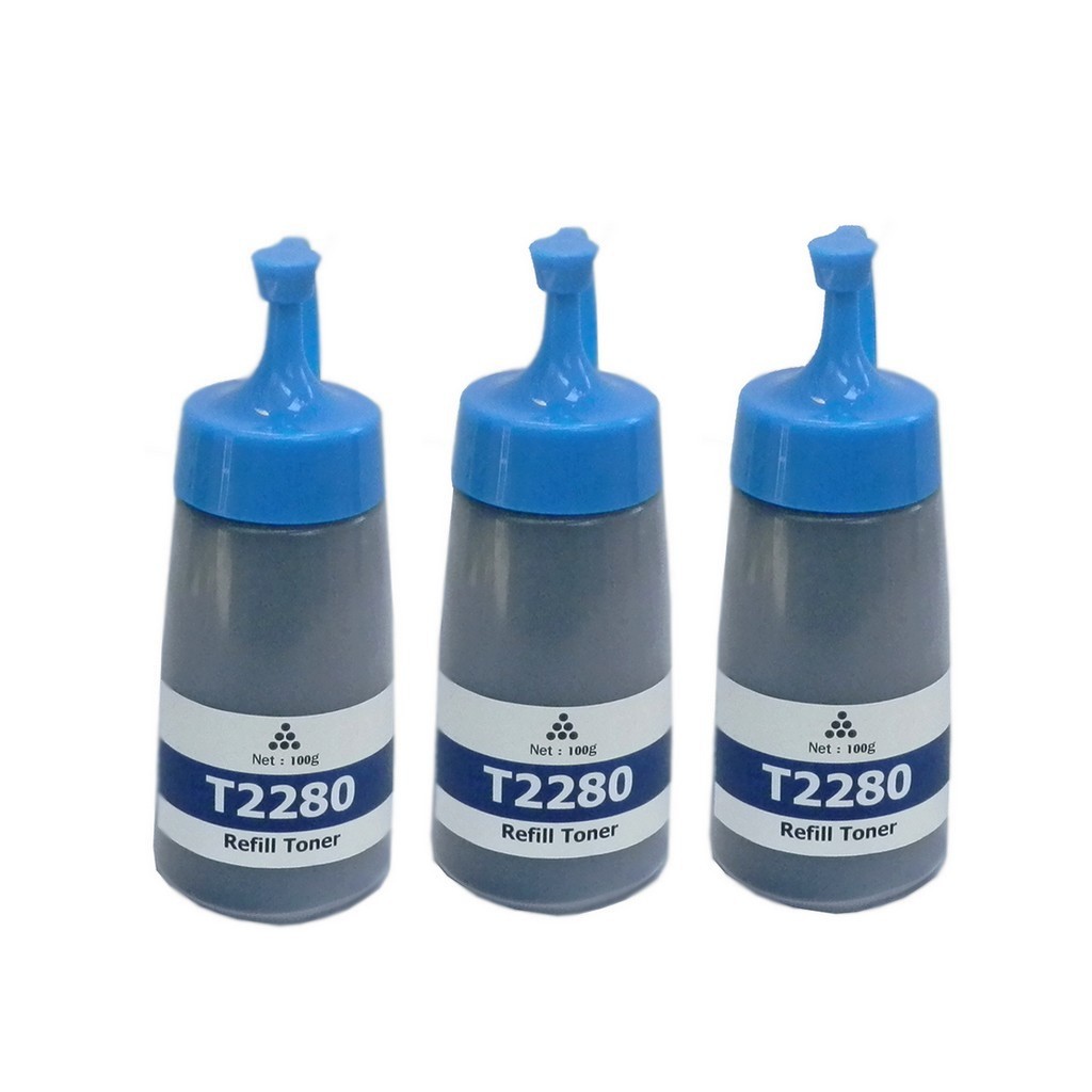 Tookde -T2280 ผงหมึกชนิดเติม บรรจุ 100 กรัม (3ขวด) | Shopee Thailand
