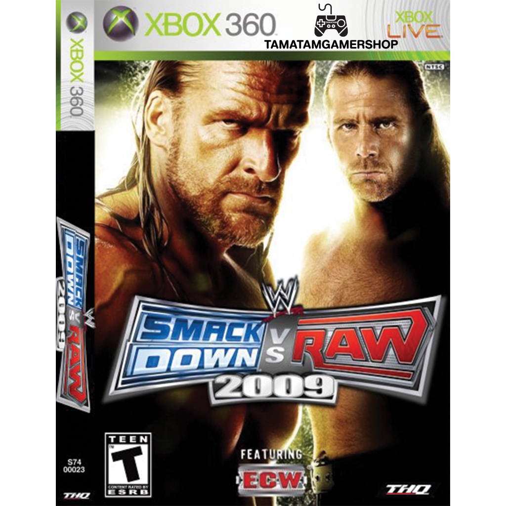 WWE SmackDown Vs Raw 2009 xbox360 แผ่นเกมส์Xbox 360 เกมมวยปล้ำWWE2009 ...