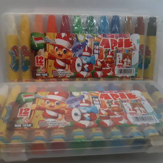 Crayon Oil Pastel 12 สี ยี่ห้อ Apik | Shopee Thailand
