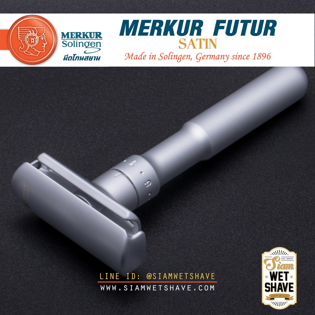 มีดโกนสองคม Merkur รุ่น Futur ปรับองศาใบมีด (Satin) มีดโกนหนวด | Shopee Thailand