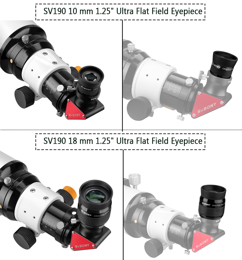 Svbony SV190 ช่องมองภาพกล้องโทรทรรศน์ UF 18 มม. 1.25 นิ้ว แบนมาก เคลือบ ...