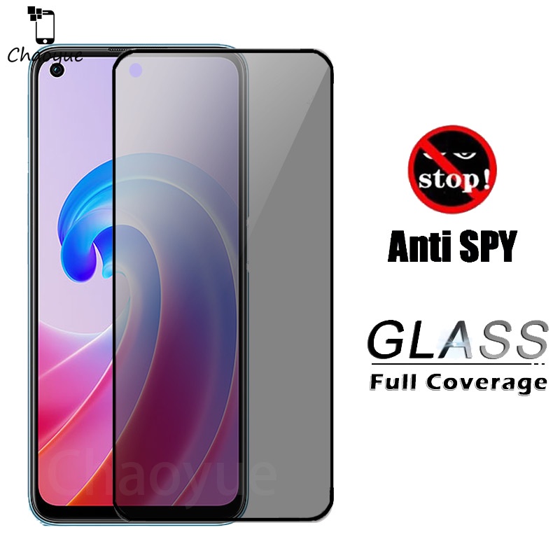 ฟิล์มกระจก เต็มจอ สำหรับ กันมองกันเสือก 9H รุ่น OPPO A60 A79 A18 A38 A98 A78 A58 A17K A77 A77s ...