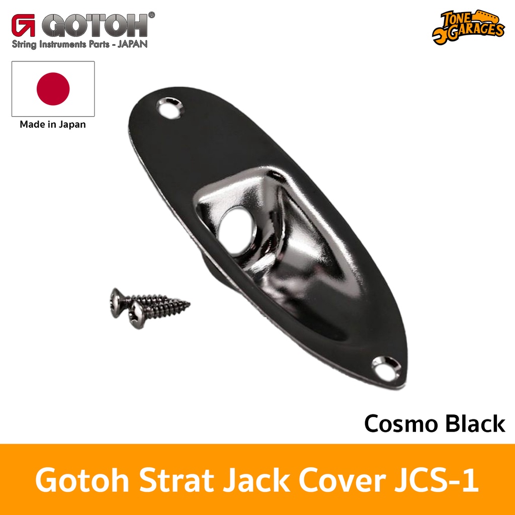 Gotoh JCS-1 Jack Cover Strat ฝาปิดรูแจ๊ค สี Cosmo Black | Shopee Thailand