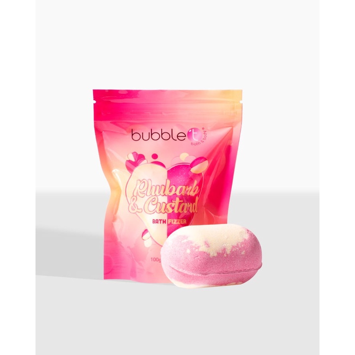 พร้อมส่ง ของแท้ Bubble T Rhubarb & Custard Bath Bomb Fizzer 100g ...