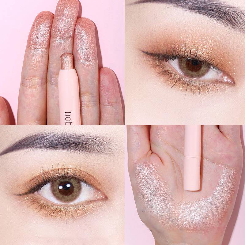 Bobeini อายแชโดว์ อายไลเนอร์ เนื้อแมตต์ กลิตเตอร์ สีทองแชมเปญ ติดทนนาน ...