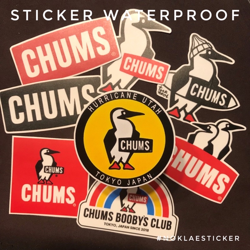 STICKER CHUMS สติ๊กเกอร์แคมป์ปิ้ง กันน้ำ 100% | Shopee Thailand