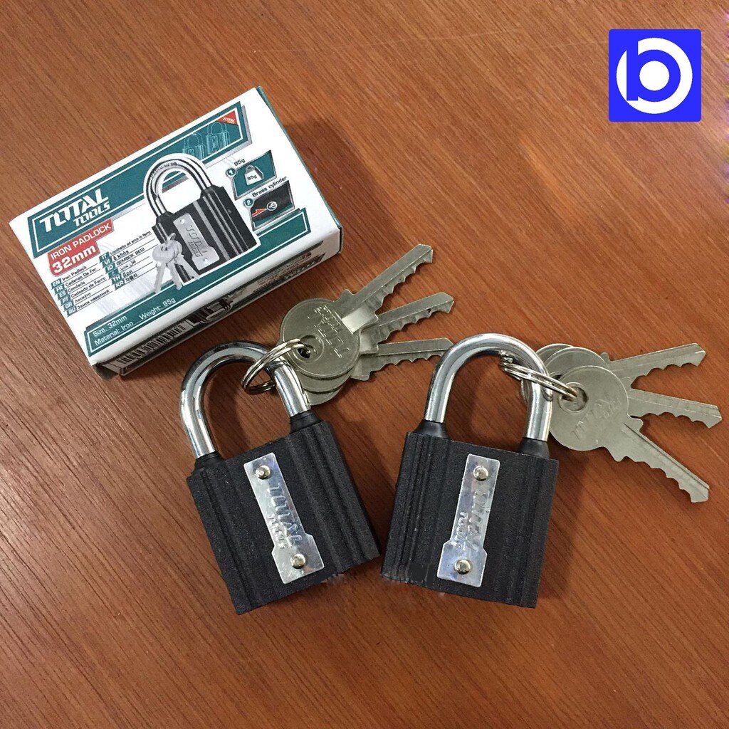 *TOTAL กุญแจเหล็ก 32 มม. ( Iron Padlock ) รุ่น TLK31321 | Shopee Thailand