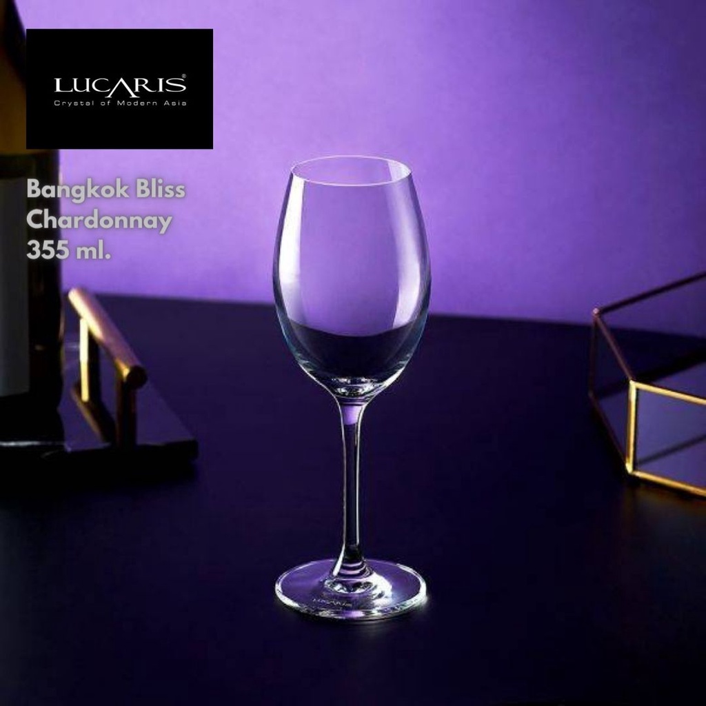 Lucaris bangkok bliss chardonnay 355 ml.-แก้วคริสตัลแท้ Lucaris รุ่น bangkok bliss chardonnay ...