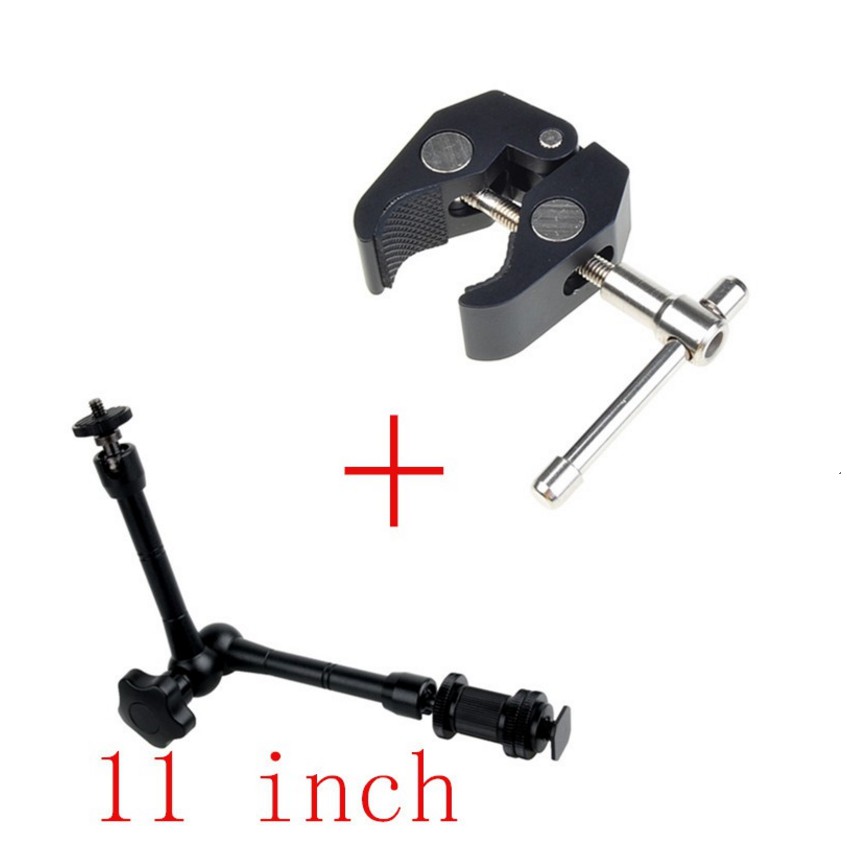 แขนยึดกล้องอัฉริยะ ยาว 11 นิ้ว Magic Arm + Super Clamp Clip for Camera ...